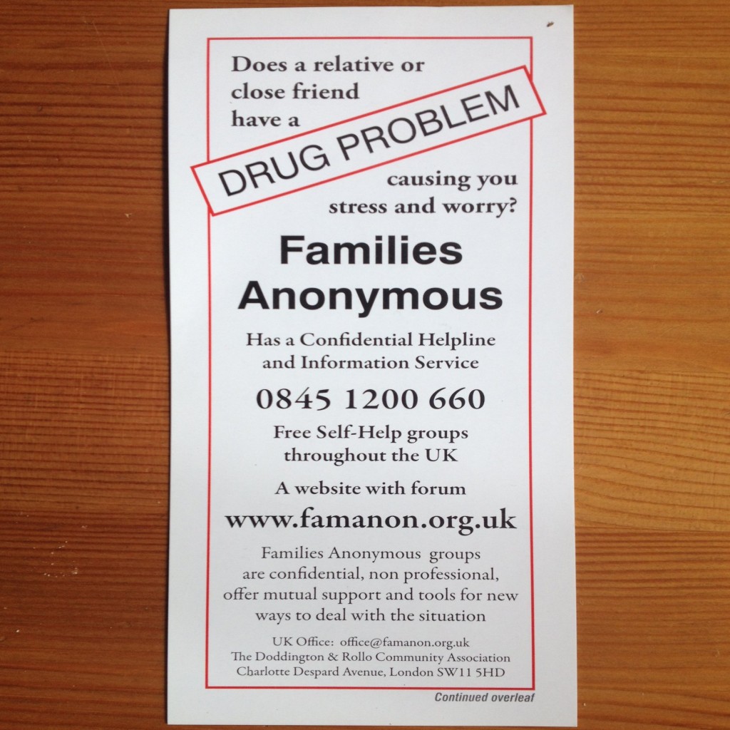 Rack leaflet (pack of 10) | Families Anonymous UK